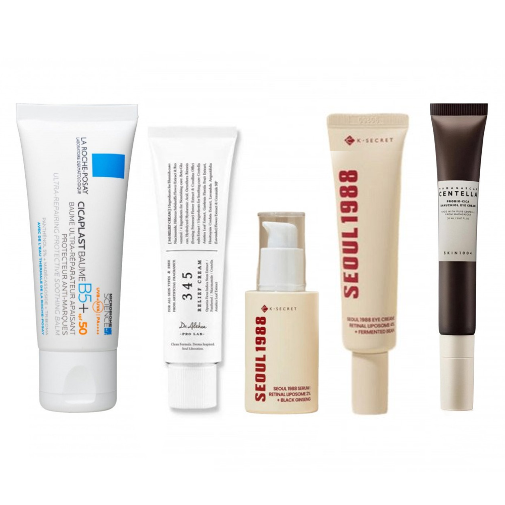 glowing skin set 1 – بكج للعناية بالبشرة الجافة والحساسة والتجديد الليلي