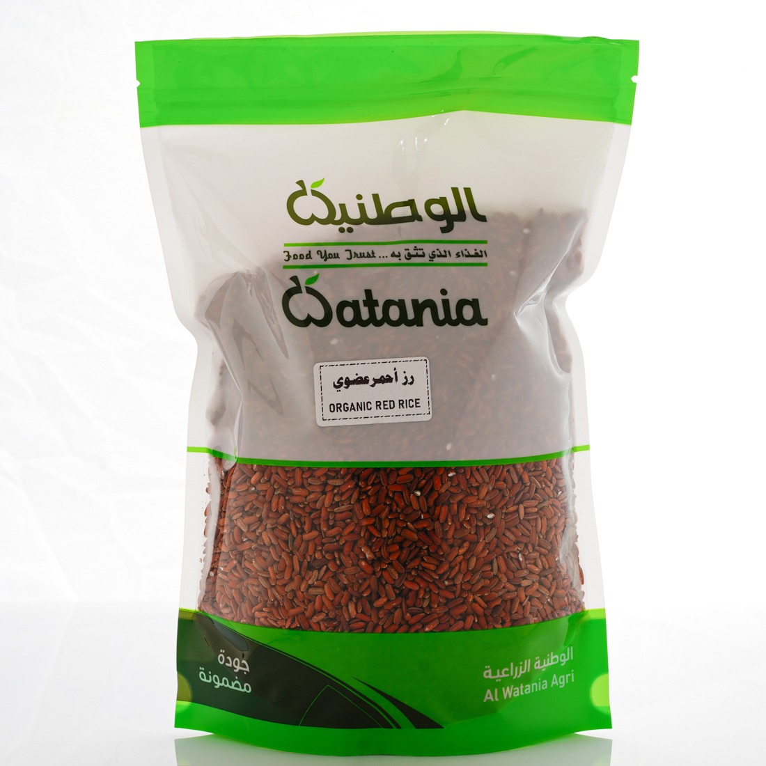 ارز احمر عضوي 1 كجم الوطنية