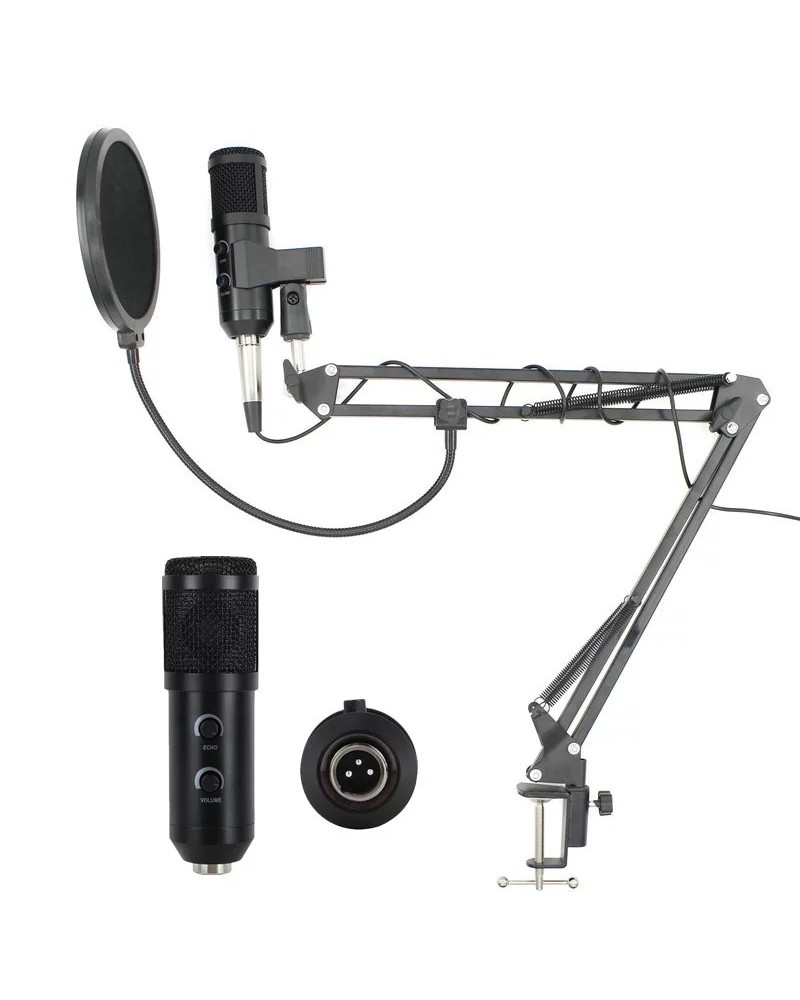 BM 900 USB Microphone Condenser Studio With Stand Tripod And Pop Filter Mic