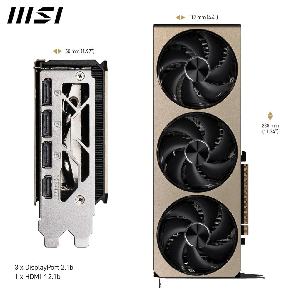 MSI GeForce RTX 5070 INSPIRE 3X OC Graphics Card +MSI MAG A750BN PCIE5 ...