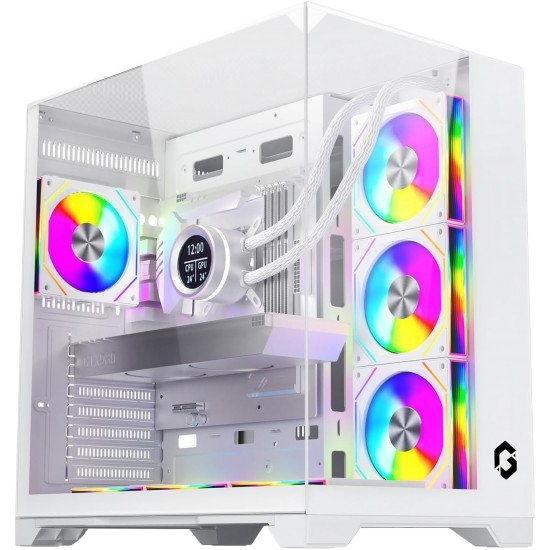 GAMEON Valkyrie I Series Mid Tower Gaming Case White