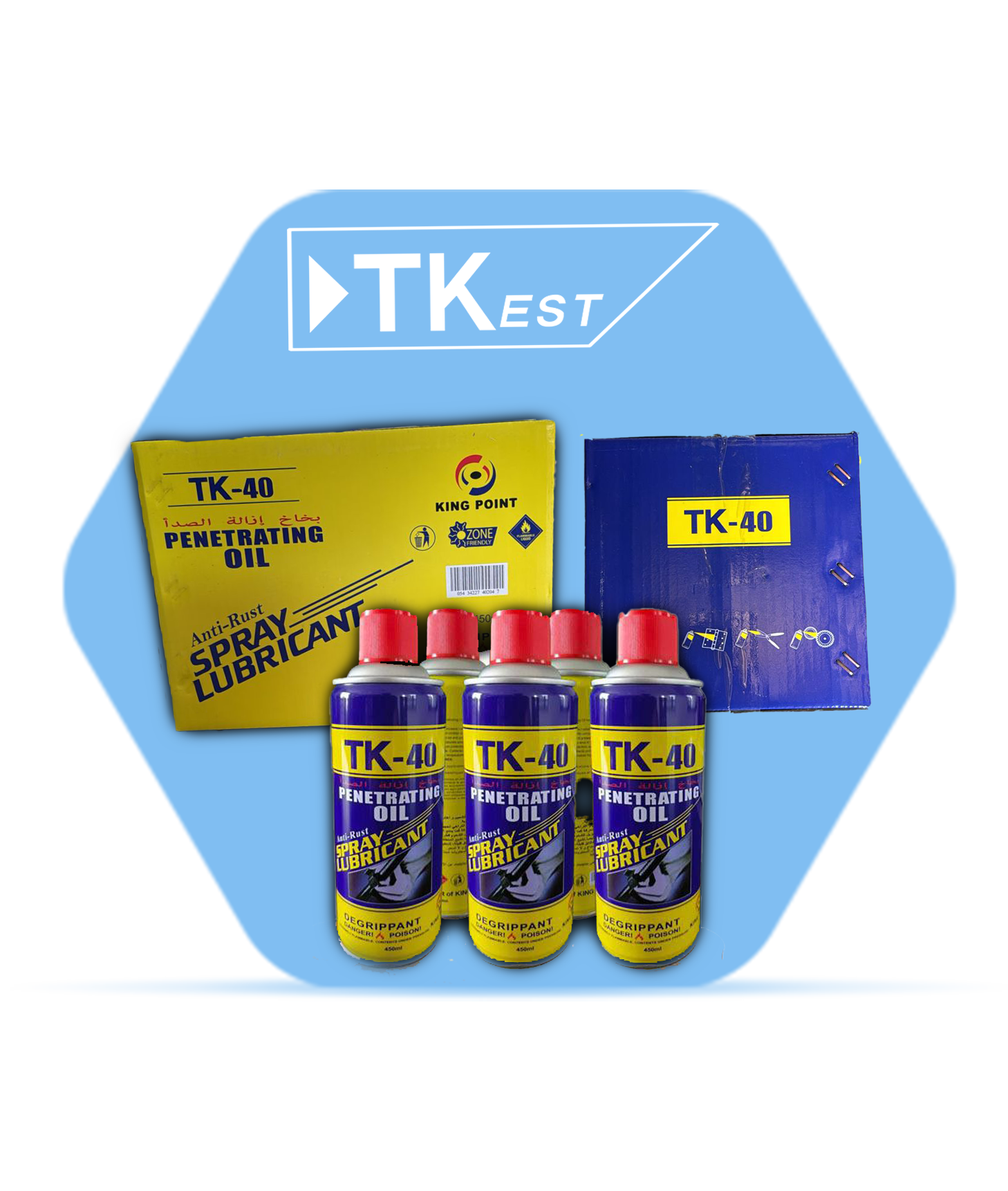 TK-40 بخاخ إزالة الصدأ وزيت التشحيم (كرتون)