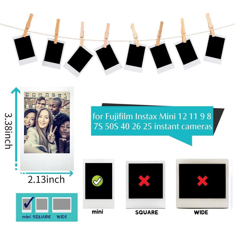 Instax Mini Film Photo Book Album 108 Pockets for Fujifilm Instax Film ...