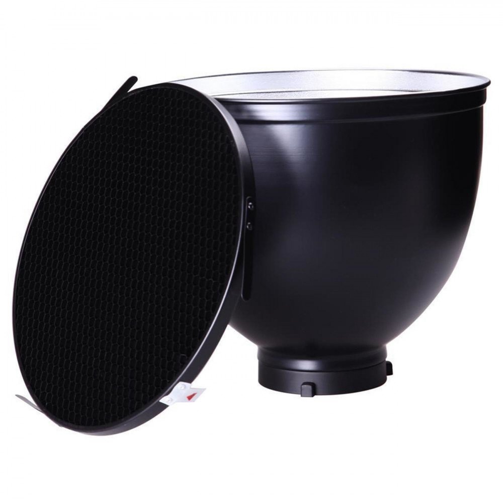 photography 65 degree Photo Studio Flash Reflector with Grid Honeycomb ...