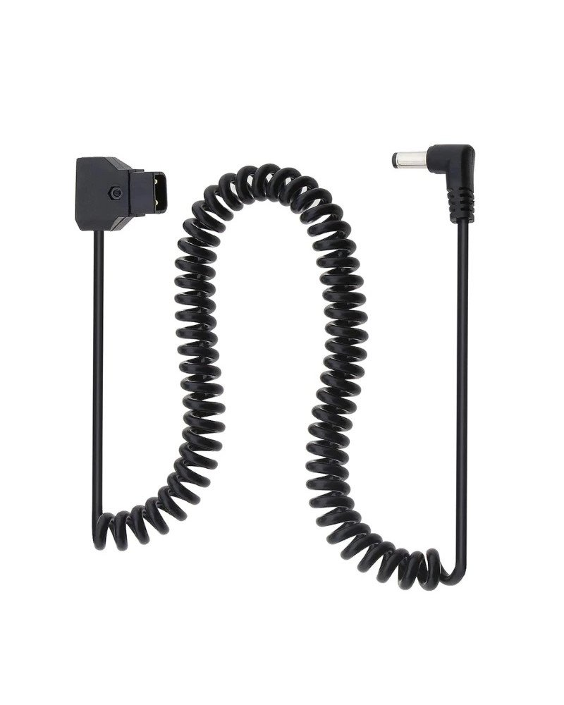 Durable D-Tap to DC5521 Coiled Spring Power Cable